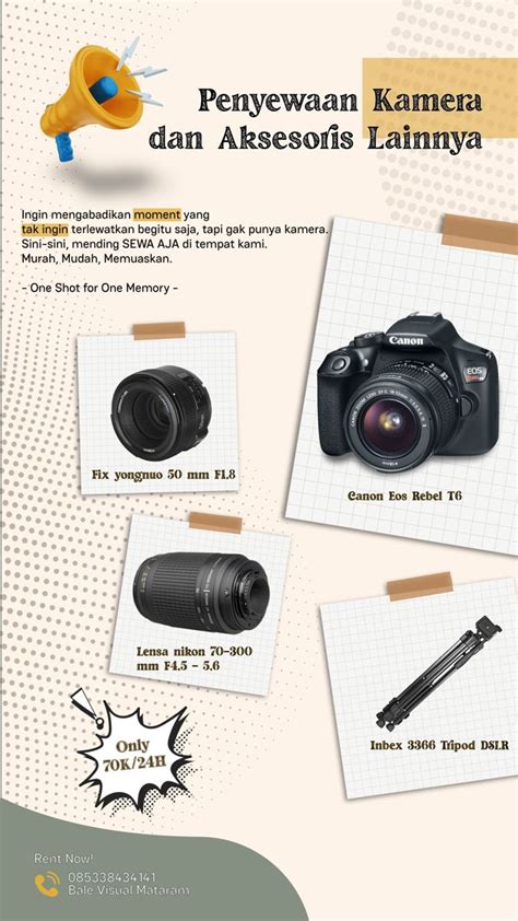 Camera Rental Service Poster