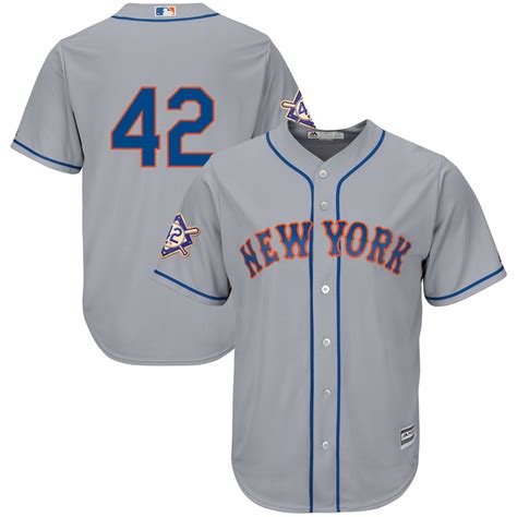 Majestic New York Mets Gray 2019 Jackie Robinson Day Official Cool Base