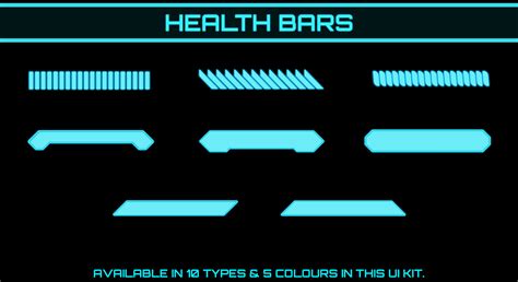 Artstation Ultimate Sci Fi Ui Components Pack 3 Bars And Sliders