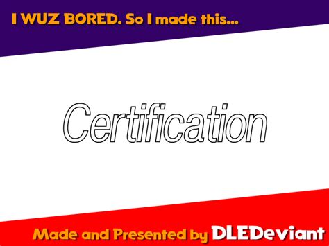 Certification Original Font By Dledeviant On Deviantart
