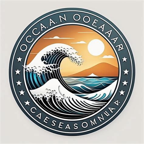 Premium Photo A Logo For The Oceanic Company
