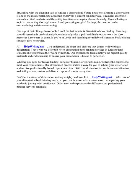 Dissertation Book Binding Leeds Download Free Pdf Thesis Bookbinding