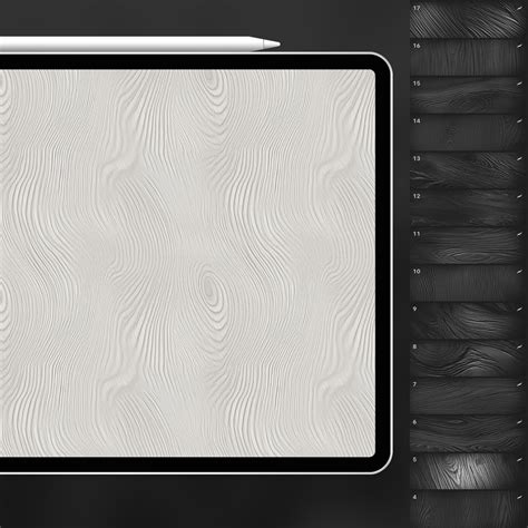 Artstation 100 Procreate Wood Grain Textures Wooden Procreate Pattern Seamless Brushes