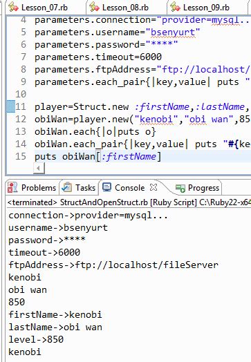 Burak Selim Şenyurt Ruby Kod Parçacıkları 34 Struct Ve Openstruct