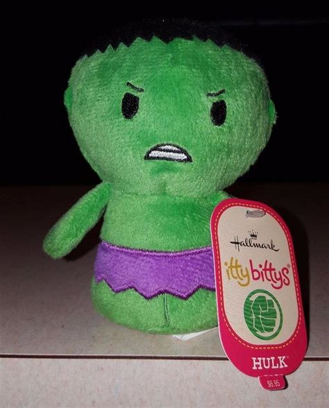 Hallmark Marvel Itty Bittys Lot Of 4 Iron Man Hulk Captain America Spiderman 1828023068