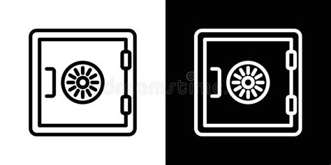 Safe Icon Vector Set On White Background Stock Vector Illustration Of Business Lock 330073802