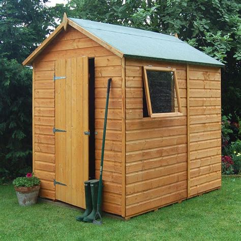 Rowlinson Premier Range 5ft X 7ft Wooden Apex Garden Shed Robert Dyas