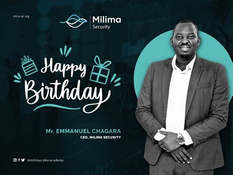 Milima Security Today We Celebrate Emmanuel Chagara Our