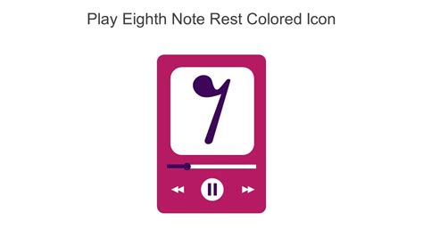 Play Eighth Note Rest Colored Icon In Powerpoint Pptx Png And Editable