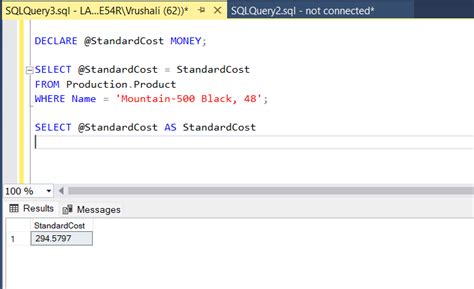 Sql Server Select Into Variable Geeksforgeeks