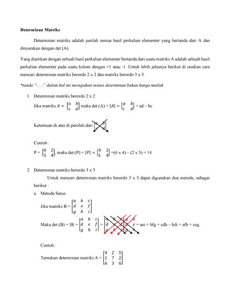 Determinan Matriksmatematika Determinan Matriks Determinan Matriks