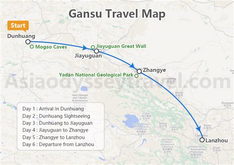 Gansu Map Tourist Map Of Gansu China Updated 2026