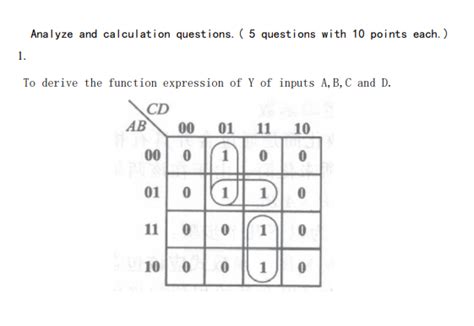 analyze and calculation questions 5 questions with
