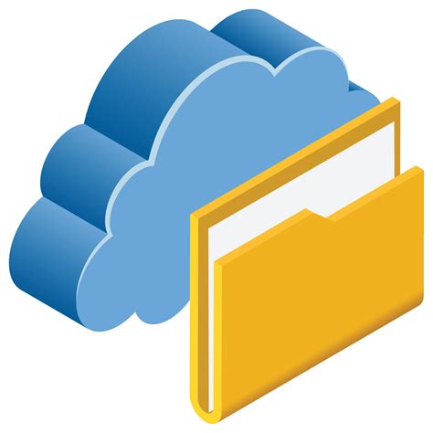 Cloud Folder Isometric 3d Illustration 17198290 Vector Art At Vecteezy