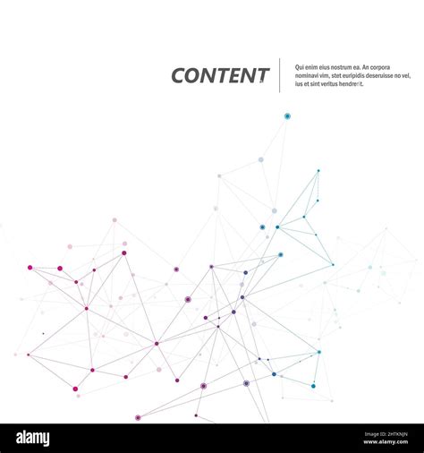 Polygonal Background With Connect Dots And Lines Stock Vector Image And Art Alamy