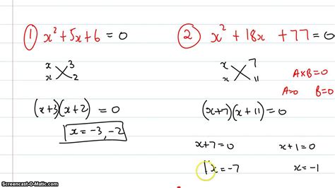 How To Factorise Quadratic Equations Using Cross Method Tessshebaylo
