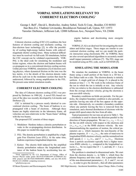 Vorpal Simulations Relevant To Coherent Electron Cooling