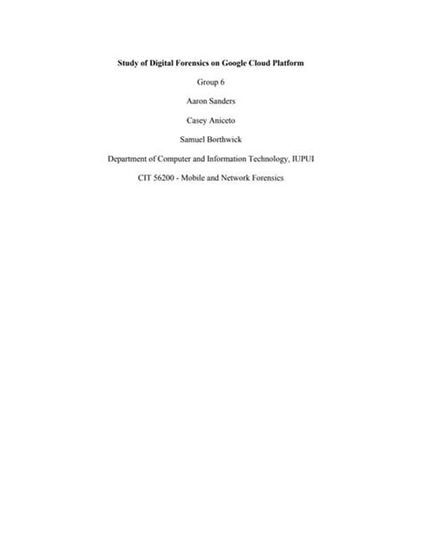 Challenges In Cloud Forensics Pptx Cloud Computing Internet