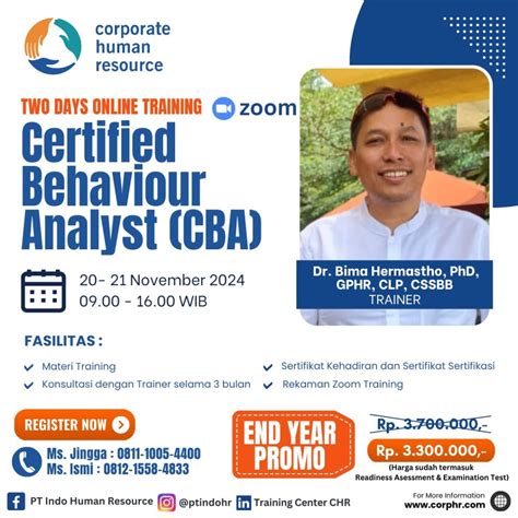 Certified Behaviour Analyst Cba 20 21 November 2024 Corporate