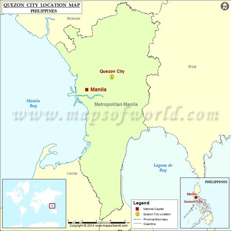 Where Is Quezon City Location Of Quezon City In Philippines Map