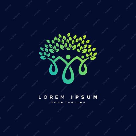 Premium Vector Human Tree Logo Design Vector
