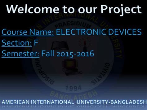 Water Level Indicator Project Presentation Pptx Chemistry Science