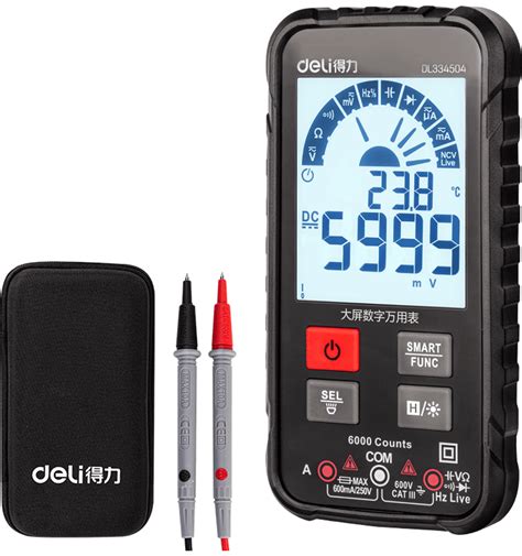 Dl334504 Multifunctional Digital Multimeter Deli Tools Malaysia