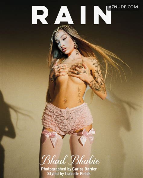 Bhad Bhabie Sexy Poses Topless In RAIN Magazine Photoshoot AZNude