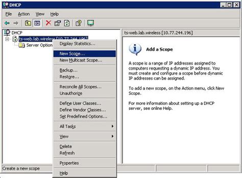 Configuration Dynamique Des Options De Serveur DHCP Cisco