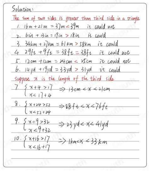 Solved Name Unit 5 Relationships In Triangles Date Per [geometry] Gauthmath