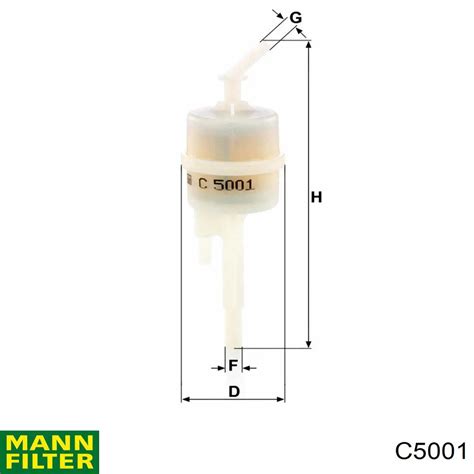 C 5001 Mann-Filter фильтр бака топливных паров
