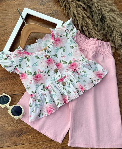 ‎فروشگاه آنلاین لباس کودک چیکا‎ ‎شومیز شلوار میدیکوتاه مناسب 2 تا 9