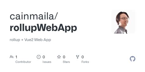 Github Cainmailarollupwebapp Rollup Vue2 Web App