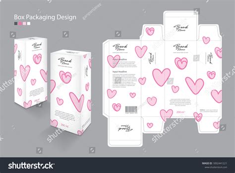 Packaging Box Packaging Design Template Cosmetic Stock Vector Royalty