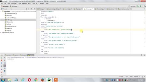 Writing The Properties Of A Given Number Using Pythondifferent