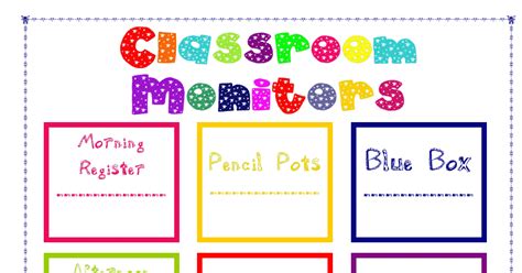 The Not So Secret Diary Of A Teacher Aged 27 12 Classroom Monitors