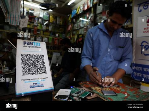 A Paytm Qr Code Hi Res Stock Photography And Images Alamy