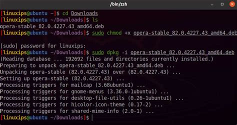 how to install opera browser on ubuntu linuxips