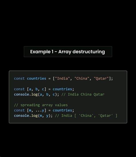 shaikh mohsin on linkedin javascript programming destructuring