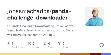 GitHub jonasmachados panda challenge downloader O Panda Challenge Downloader é um aplicativo