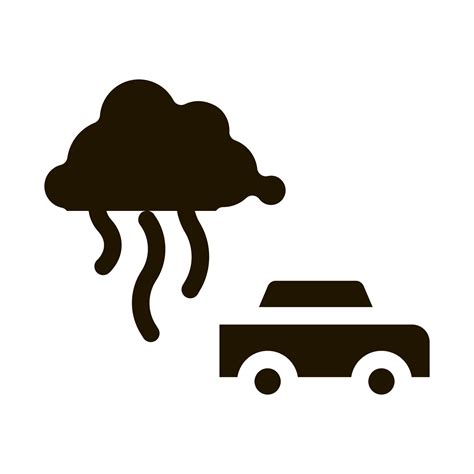 Car Smog Smoke Icon Vector Glyph Illustration 17497200 Vector Art At