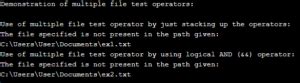 Perl File Exists Using Multiple File Test Operators Examples
