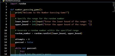 cognifyztechnologies python numberguessinggame coding learning