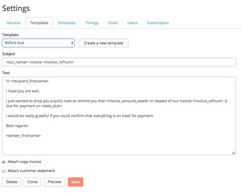 Email Template To Send Invoice Content Calendar Template
