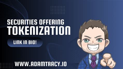 Tokenization Overview And Checklist Adam Tracy