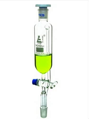 Borosilicate Glass Pressure Separating Funnel Capacity 100 Ml At