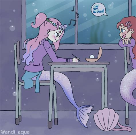 If Pencil And Ruby Attended A School For Mermaids By Princessugarpie101 On Deviantart