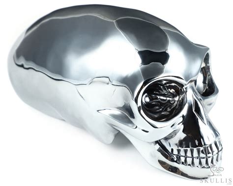 59 Tera Hertz Hand Carved Crystal Elongated Mayan Alien Skull