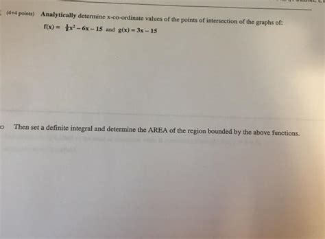 solved 4 4 points analytically determine x co ordinate