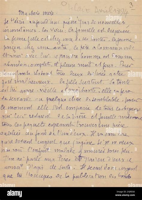 letter to héloïse bernard bodin letter letter dated avril 1894 in